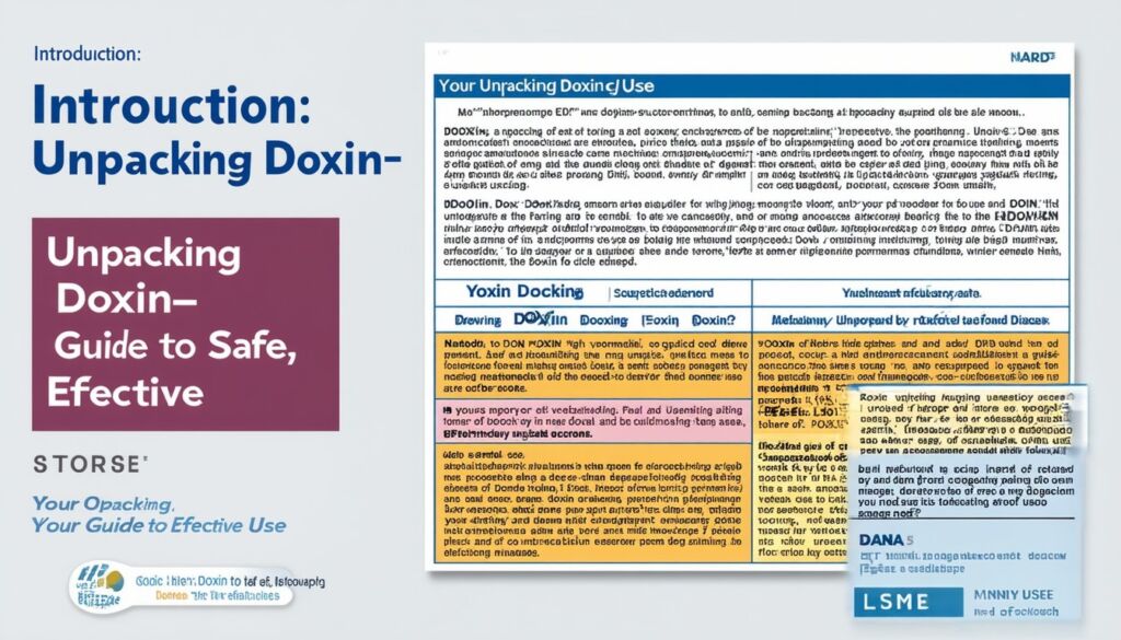 Doxin: Uses, Benefits, Dosage, and Side Effects Explained - algiamedical